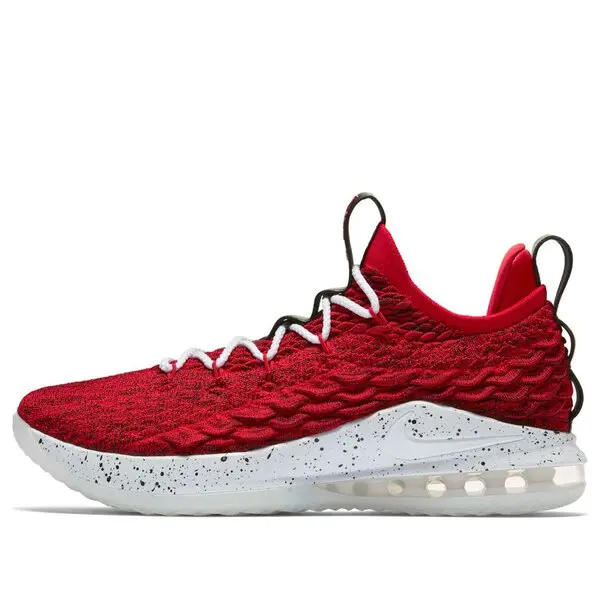 Nike Lebron 15 Low Athletic Sneakers - University Red/black