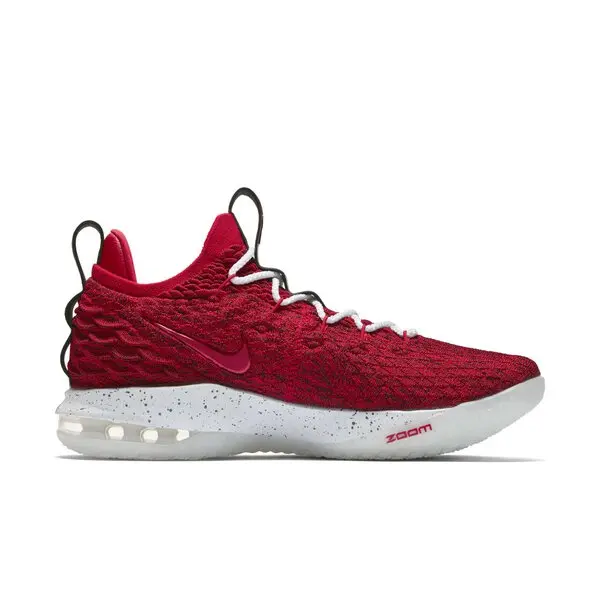 Nike Lebron 15 Low Athletic Sneakers - University Red/black