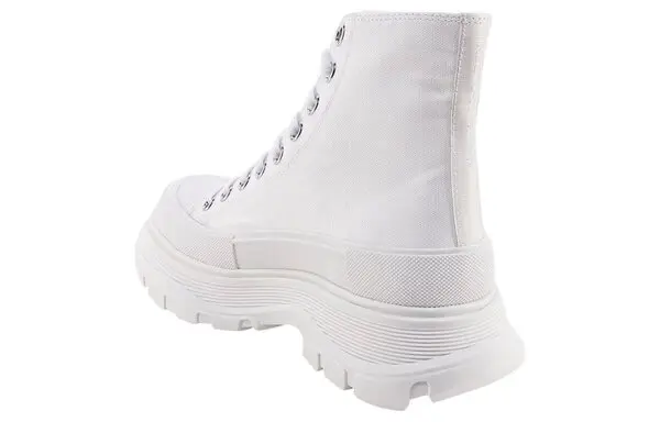 Alexander McQueen Tread Slick Combat Boots - White