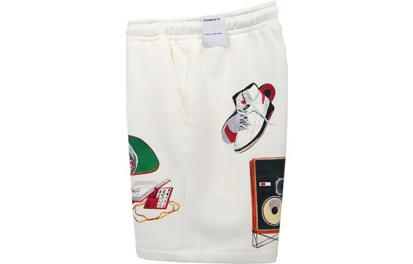 JORDAN Graphic Print Drawstring Shorts
