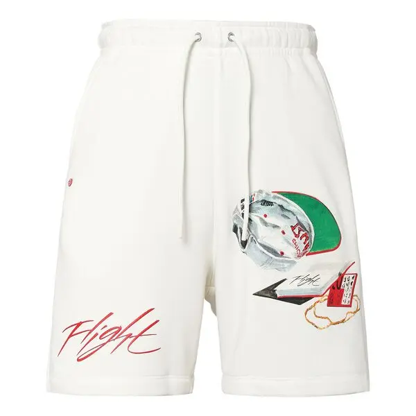 JORDAN Graphic Print Drawstring Shorts - Default Colorway