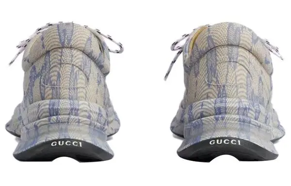 Gucci Run Sneaker - Beige/blue