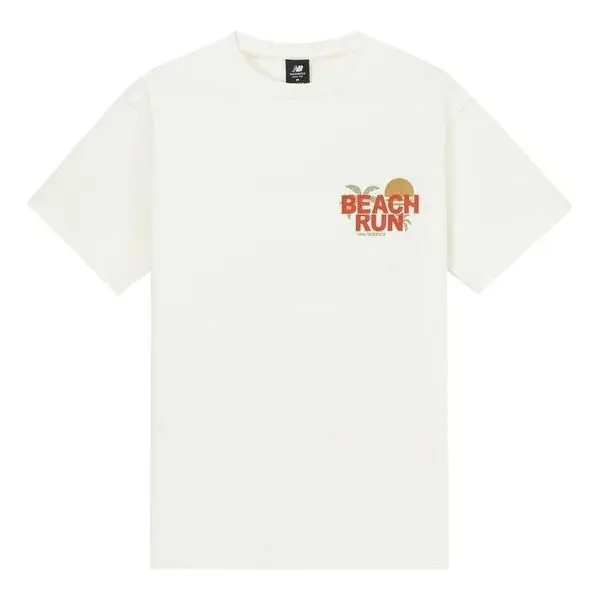 NEW BALANCE Classic Lifestyle Tee Asia Sizing 'white Orange - White/orange