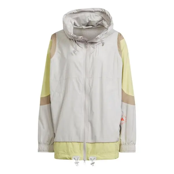Adidas By Stella Mccartney Woven Track Top - White/yellow
