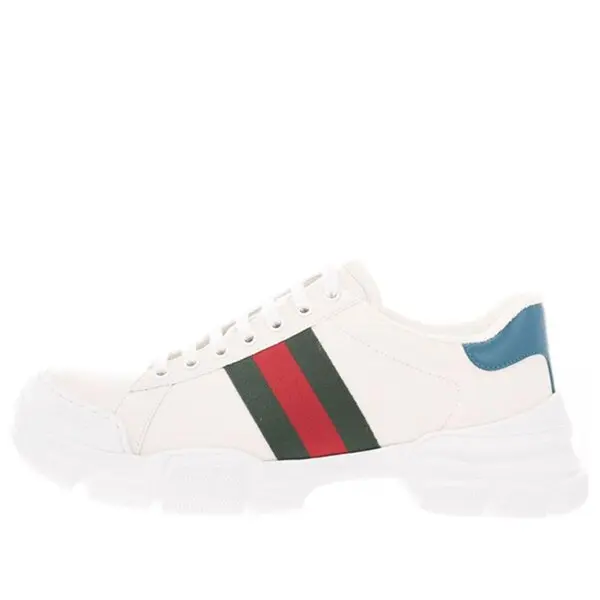 Gucci Nathan Sneakers With Retro Stripe Detailing - White/blue/green