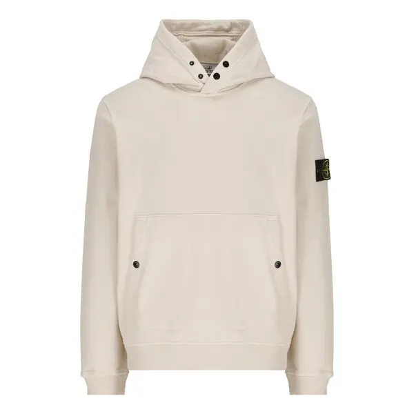 Stone Island Waffen Patch Hoodie - Beige