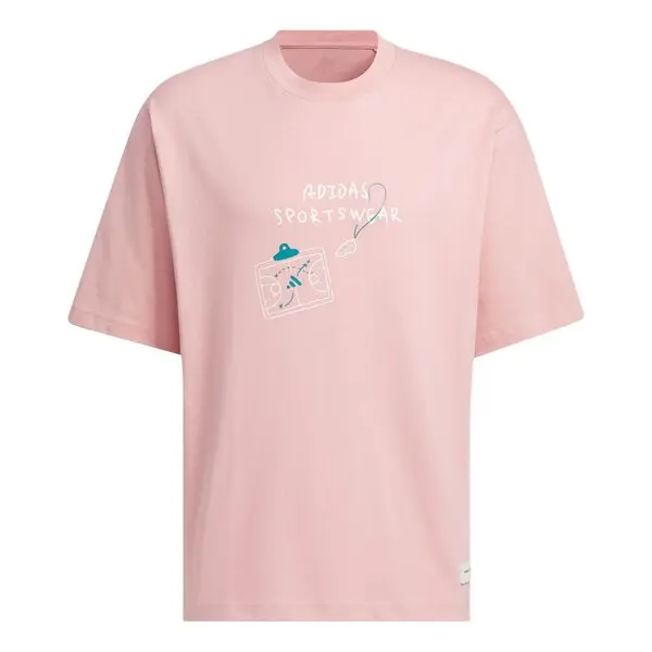 Adidas Graphic T-shirt Asia Sizing - Pink