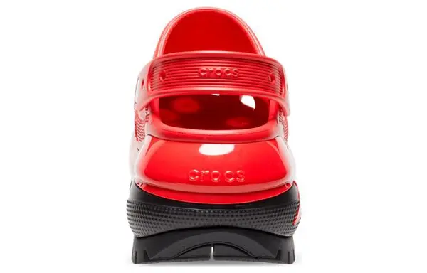 CROCS X Karol G Metal Hearts Platform Clogs - Red/black
