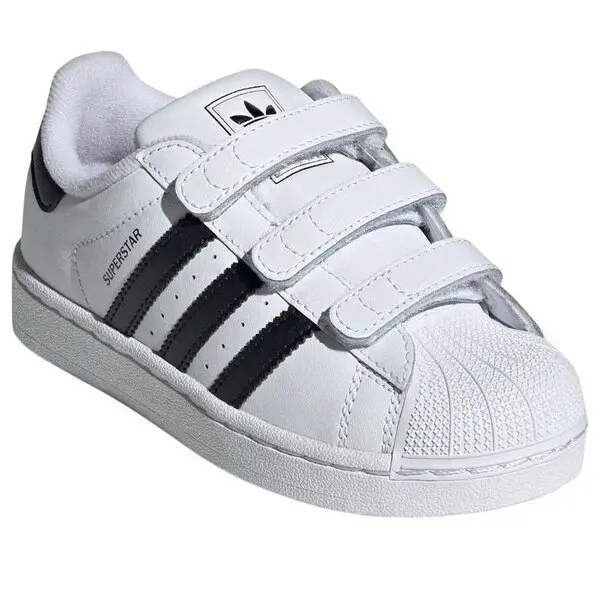 Adidas Superstar Ii Velcro Sneakers - Cloud White/core Black/cloud White
