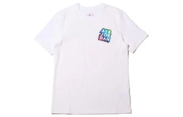 JORDAN All-star Color Label Printing Basketball Short Sleeve - White