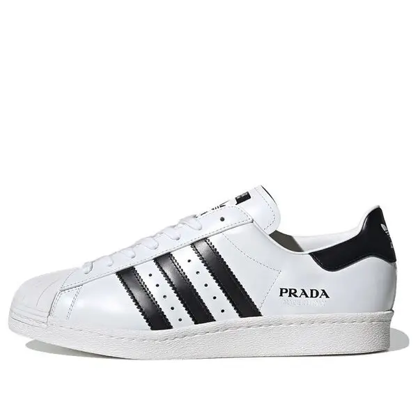 Adidas Prada X Superstar Low Top Sneakers - White