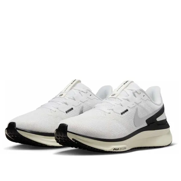 Nike Zoom Structure 25 Athletic Sneakers - White/black/sail