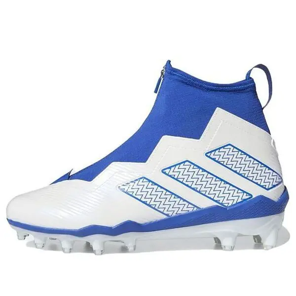 Adidas Nasty 2.0 Mid Top Cleats - White/blue