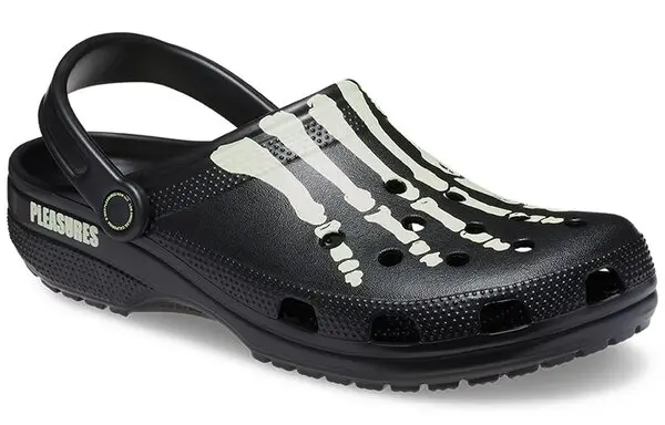 CROCS Pleasures X Classic Clog "skeleton Glow In The Dark
