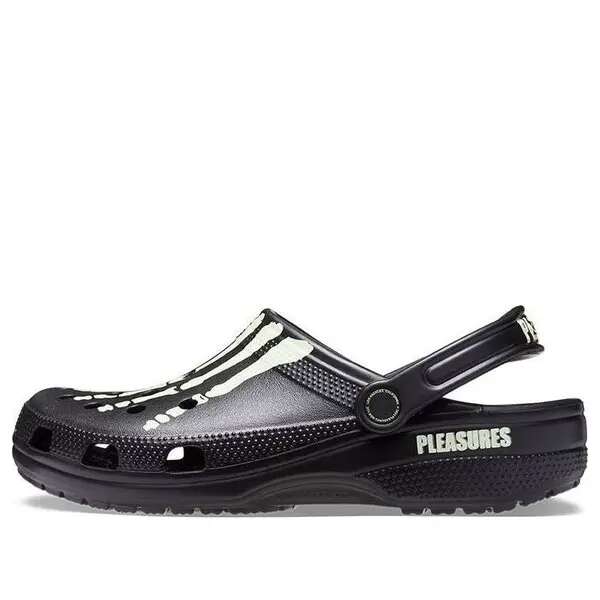 CROCS Pleasures X Classic Clog "skeleton Glow In The Dark - Black