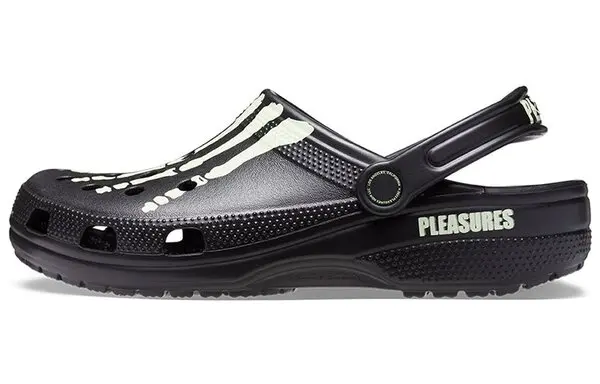 CROCS Pleasures X Classic Clog "skeleton Glow In The Dark - Black