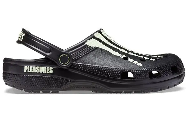 CROCS Pleasures X Classic Clog "skeleton Glow In The Dark - Black