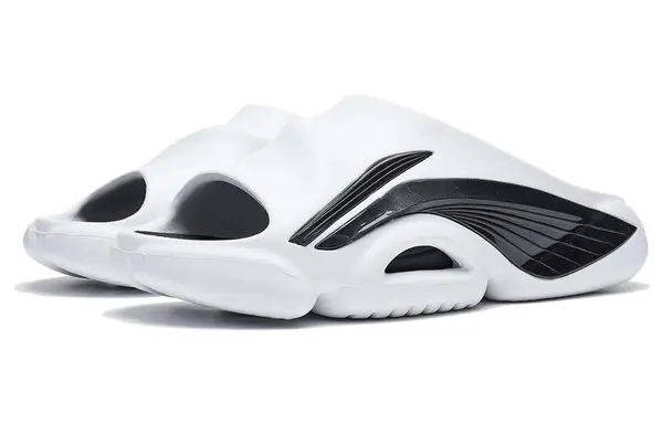 LI-NING Badfive Speed Slides - White/black