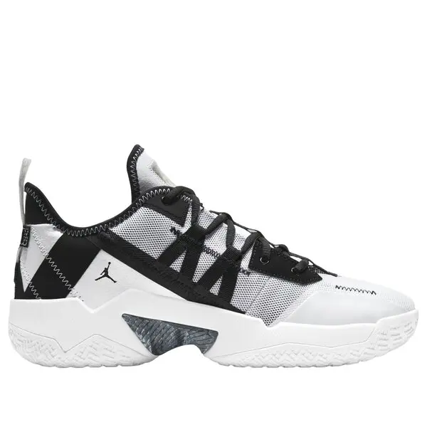 JORDAN One Take 2 "marble" Basketball Sneakers - White/black/grey