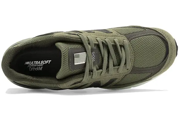 NEW BALANCE 990v5 Made In Usa Sneakers - Green/green