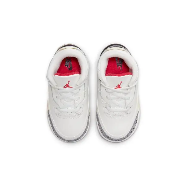 JORDAN 3 Retro "white Cement Reimagined" Sneakers - Summit White/fire Red/black