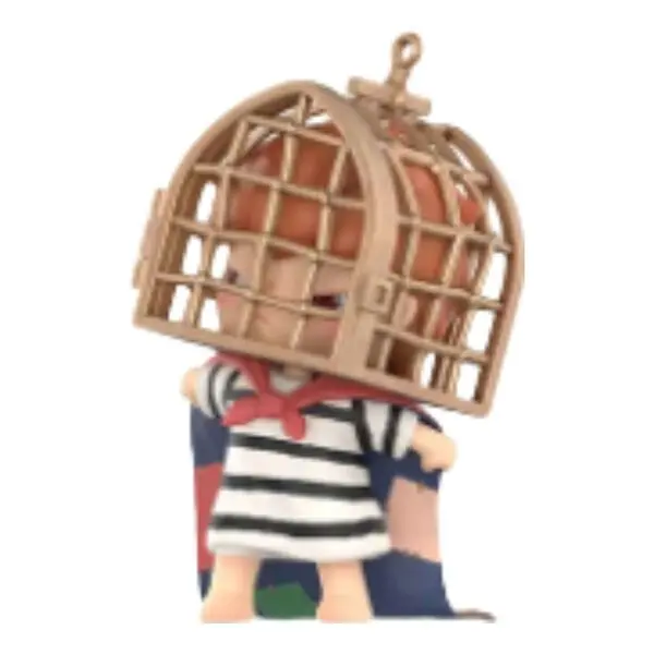 POP MART Hirono Tamed Wildgrass Series Figure Caged Bird - Multi-color