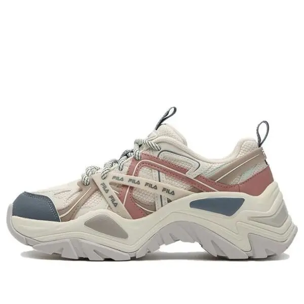 FILA Sofia 1s Fishbone Modern Low-top Sneakers - White/pink/blue