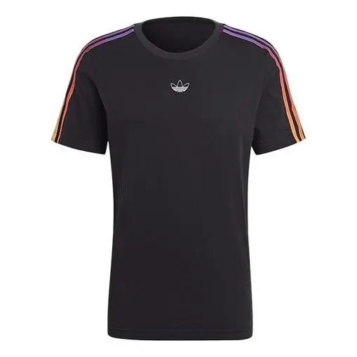 Adidas Originals Sprt 3 Stripe Tee - Black