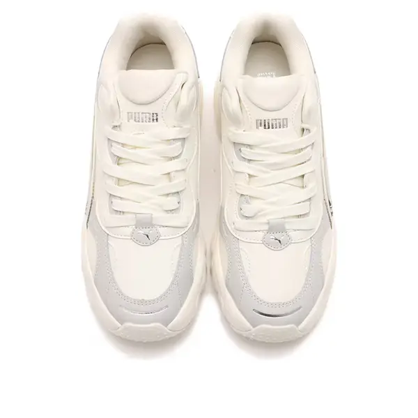 PUMA Pulsar Wedge Sequin Sneakers - White