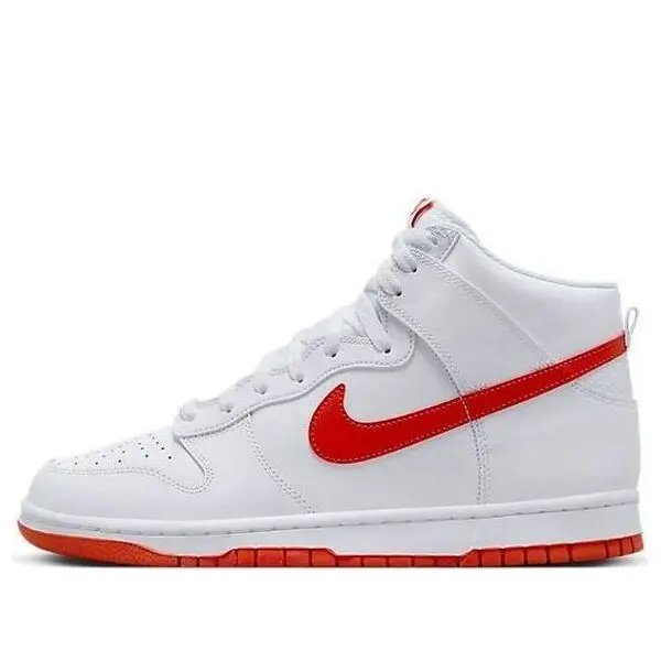 Nike Dunk High Sneakers - White/red