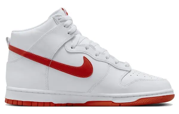 Nike Dunk High Sneakers - White/red