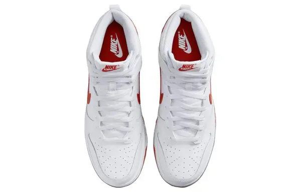 Nike Dunk High Sneakers - White/red
