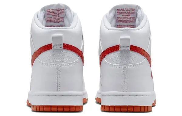 Nike Dunk High Sneakers - White/red