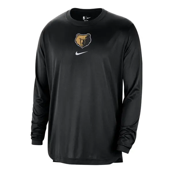 Nike X Nba Dri-fit Memphis Grizzlies City Edition Long Sleeve Shirt - Black