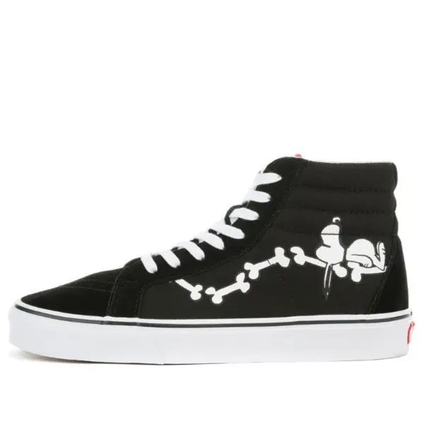 VANS Peanuts X Sk8-hi Reissue 'snoopy Bones' High Top Sneakers - Black