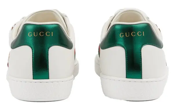 Gucci Ace X Doraemon "ivory Devil Patch" Sneakers - Ivory/green/red