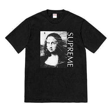 Supreme Mona Lisa Printing Short Sleeve - Black