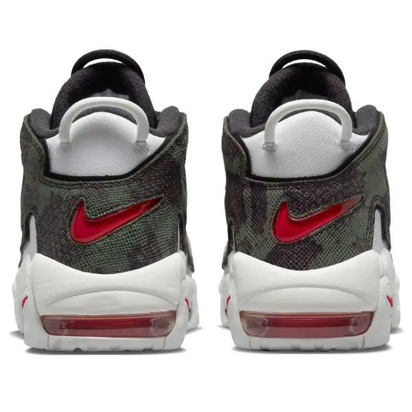 Nike More Uptempo 'tunnel Walk' Sneakers - Black/white/brown