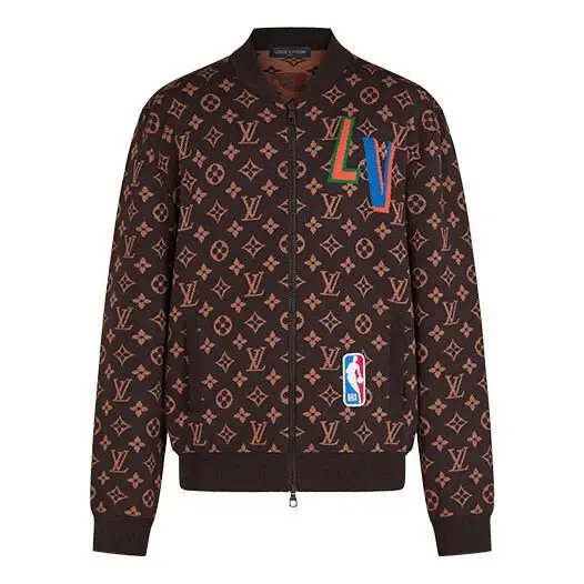 LOUIS VUITTON X Nba Fw21 Bomber Jacket - Brown