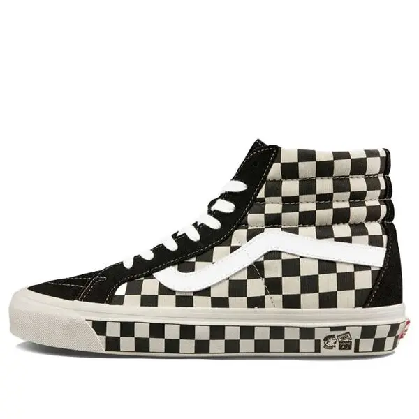 VANS Sk8-hi 38 Dx Anaheim Factory Checker Combo High Top Sneakers - Black/white
