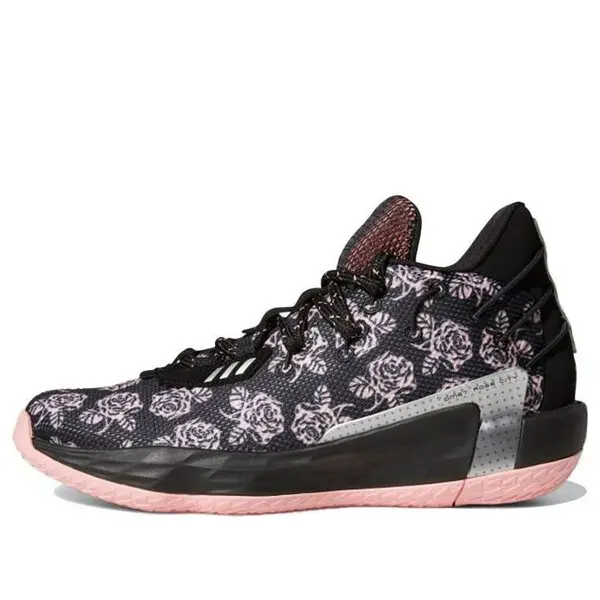 Adidas Dame 7 Rose City Athletic Sneakers - Black