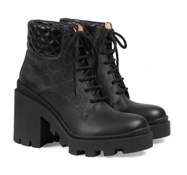 Gucci Gg Ankle Boot - Black