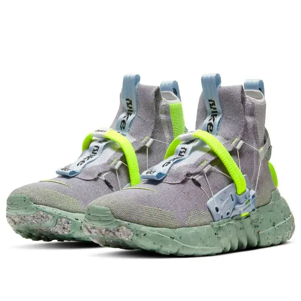 Nike Space Hippie 03 "healing Jade" High Top Sneakers - Gray/blue/green