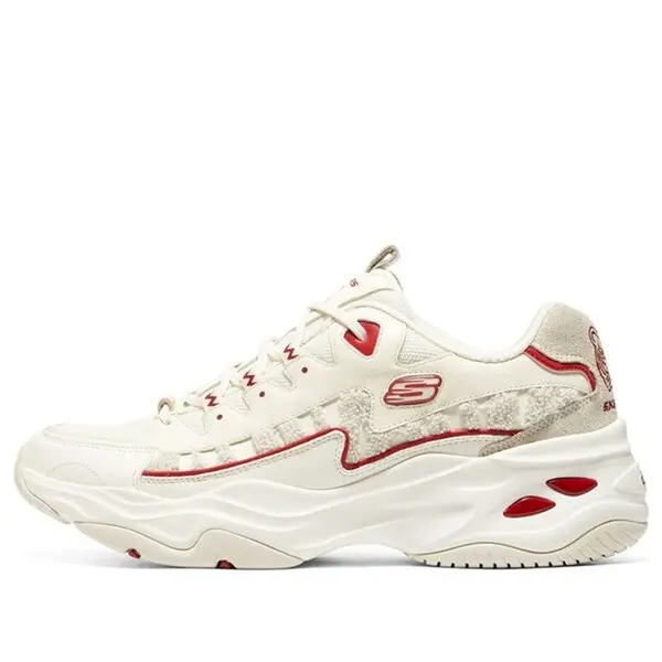 Sketchers D'lites Athletic Sneakers - White/red