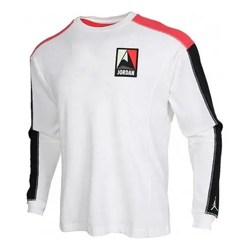 JORDAN Long Sleeve Graphic Shirt - White