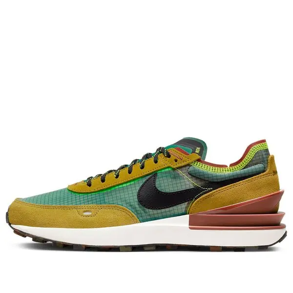 Nike Waffle One Se 'camo Soles' Sneakers - Green/tan-red