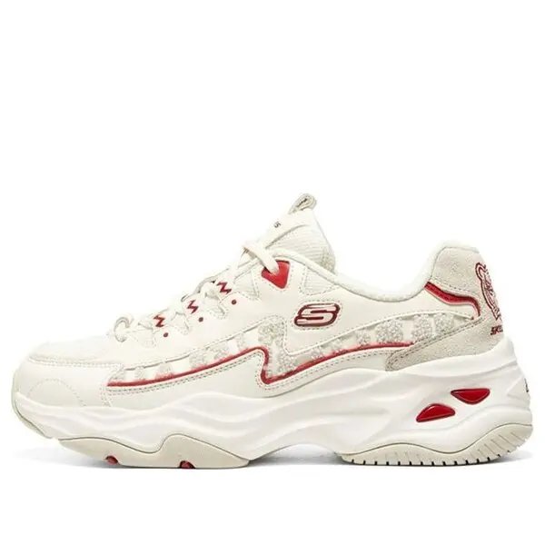 Sketchers D'lites Athletic Sneakers - White/red