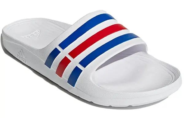 Adidas Duramo Slides - White/blue/red