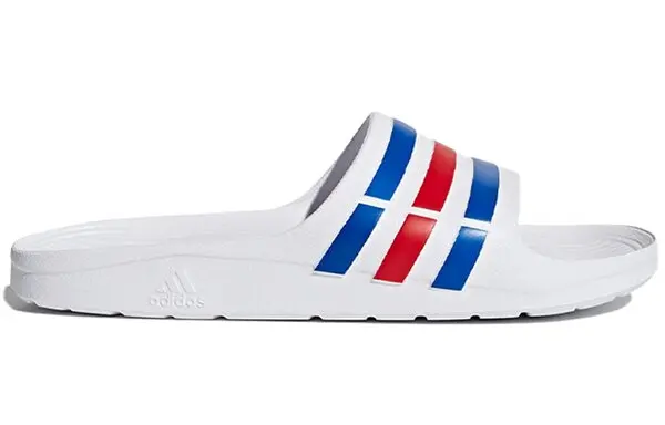 Adidas Duramo Slides - White/blue/red