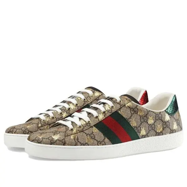 Gucci Ace Gg Supreme 'bees - Tan